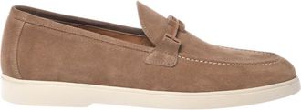 Baldinini Homme, Chaussures, Beige, Taille: 42 1/2 EU Suede Loafer