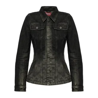 Diesel De-Katerin Denim Jacket - - Jackets - Damen - Schwarzk - XL