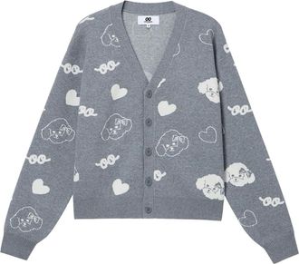 Chocoolate Geknöpfter Cardigan - Grau