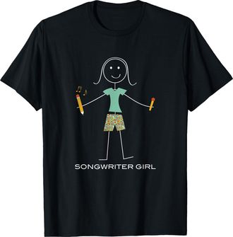 Whyitsme Design Lustige Frauen Songwriting, M&auml;dchen Musik Geschenk T-Shirt