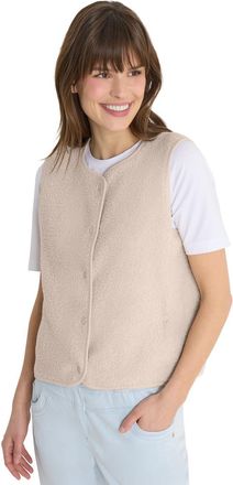 Cecil Weste mit Knopfleiste teddy vanilla white XXL