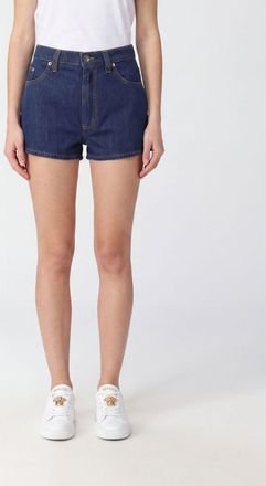 Versace Jeans-Shorts aus Baumwoll-Denim mit Medusa-Logo