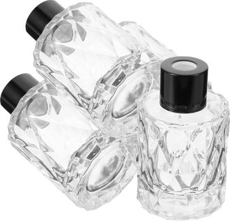 Valiclud 4 St&uuml;ck Teiliges Vintage Glas diffusorflaschen Kompakte &Auml;therische &Ouml;l Beh&auml;lter Nachf&uuml;llbare Duftflaschen f&uuml;r Raumduft Stilvolle Aromatherapie deko f&uuml;r