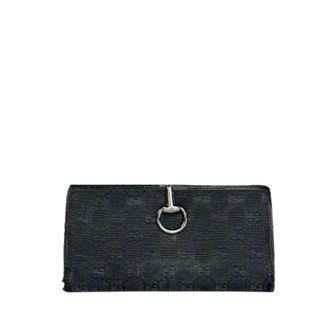 Gucci Portefeuille Vintage Pre-owned - Femme - Pre-owned - Noir - Taille: ONE Size