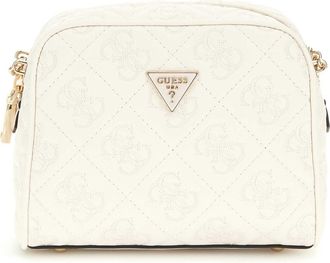 Guess Adelasia Crossbody Camera Bag Creme White