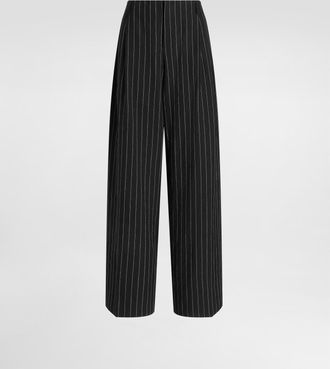 Dolce & Gabbana Pinstripe Trousers In Virgin Wool And Linen - Frau Hosen Und Shorts n/d 40