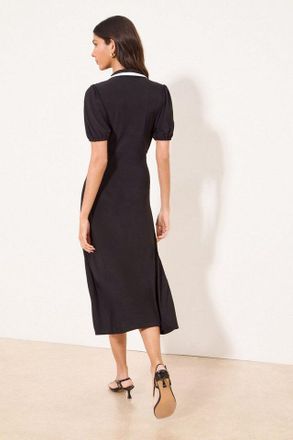 Lipsy Midikleid Lipsy Midikleid mit Puff&auml;rmeln, Regular (1-tlg)