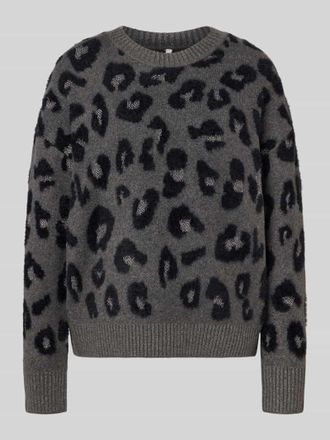 Only Regular Fit Strickpullover mit Animal Print Modell SARA