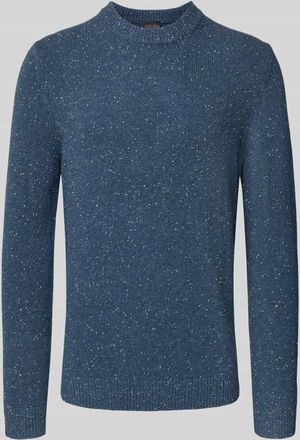 Christian Berg Strickpullover aus Lanawolle-Mix mit Rundhalsausschnitt