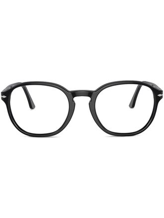 Persol lunettes de vue à monture ronde - Noir
