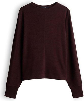 someday Sweatshirt Utibby detail aus weichem Viskose Mix Weite Passform mit langen Fledermaus&auml;rmeln