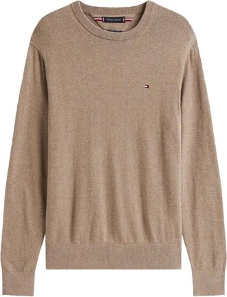 Tommy Hilfiger Pullover mit rundem Ausschnitt - Nude
