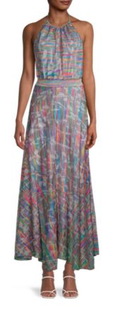 Missoni Multicoloured stretch-silk Halter Neck Dress Size XS