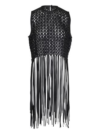 Lafayette 148 New York fringe-detail top - Schwarz