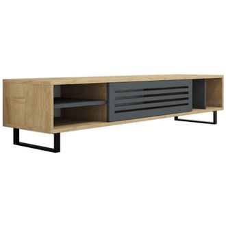 Toilinux Meuble TV en bois Safir 160 x 40 x 35 cm - Saphir