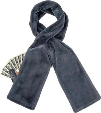 Generic &Eacute;charpe &agrave; enfiler | Col en fourrure douce &agrave; enfiler | &Eacute;charpe coupe-vent antivol pour femmes | Pour les personnes &acirc;g&eacute;es Automne Hiver Temps froid Mant