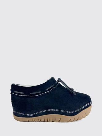 UGG Mules compens&eacute;es en su&egrave;de avec doublure en fourrure