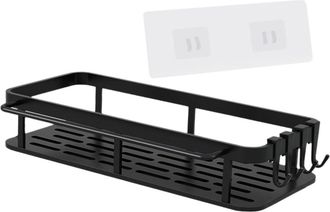 BESPORTBLE Wandhängendes Badezimmerregal aus Rostfreiem Edelstahl Multifunktionaler Organizer für Shampoo und Handtücher Wasserfest ohne Bohren Platzsparend für 