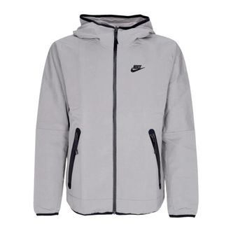 Nike Tech Gewebter Windbreaker Kapuzenjacke - - Sport - Herren - Grau - XL
