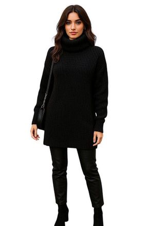 Worldclassca Rollkragenpullover WORLDCLASSCA Damen Rollkragen Pullover Lang Oversize Winter Fashion Neue Kollektion - Stilvolle und gem&uuml;tliche Strickmode f&uuml;r Damen