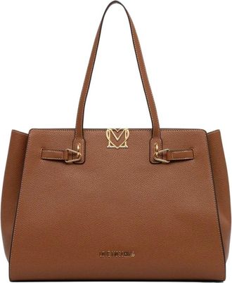 Love Moschino Logo-Detail-Tragetasche - - Bags - Damen - Braun - ONE SIZE