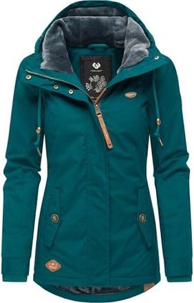 Ragwear Monade Manteau dhiver chaud et court, &agrave; capuche, pour femmes, tailles XS-6XL, 6XL