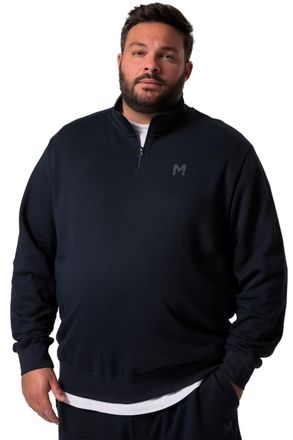 Men Plus Herren große Größen Übergrößen Menswear L-8XL Men+ Sweat-Troyer, Basic, Zippkragen, bis 8 XL dunkel Marine 5XL 834856730-5XL