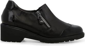 Melluso Mocassin Femme en Cuir Noir et Daim r35735z 37.5