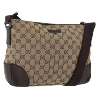 Gucci Pre-owned Canvas Cross Body Bag - - Pre-owned - Damen - Beige - ONE SIZE