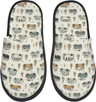Generic Camping-Car (1) Unisexe Chaussures De Maison Chaud Pantoufles Antid&eacute;rapantes Slippers Pour Maison Automne Hiver L
