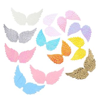 OSALADI 24 Kleiner Fl&uuml;gel Applikationen f&uuml;r Selbstgemacht Kost&uuml;me Rucksack Zubeh&ouml;r 135cm 85cm Bunt Weiches Material Party Dekoration