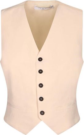 Iro Iro, Femme, Vestes, Beige, Taille: 40 FR Elegant Vest