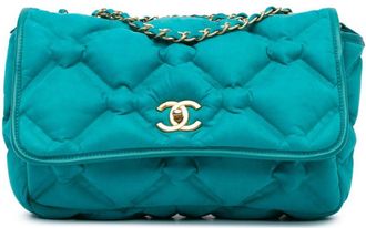 Chanel petit sac porté épaule Chesterfield Flap (2016-2017) - BLUE
