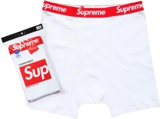 SUPREME Homme, Sous-v&ecirc;tements, Blanc, Taille: XL Boxer Briefs (Lot de 4)
