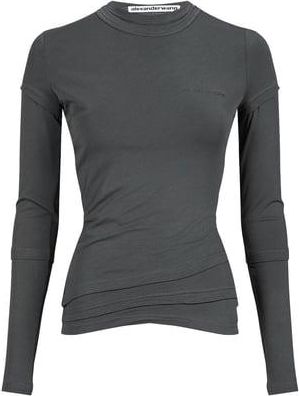 Alexander Wang Tee-shirt droit &agrave; superpositions