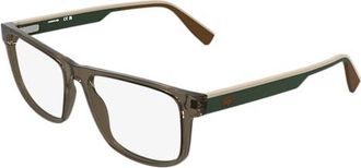 Lacoste L4011 200 Lunettes pour homme Transparent Marron 56/17/150