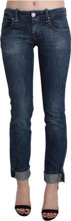 Acht Acht, Femme, Jeans, Bleu, Taille: W26 Jean Skinny Taille Basse en Denim