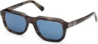 Guess Homme, Accessoires, Bleu, Taille: 53 MM Lunettes de soleil
