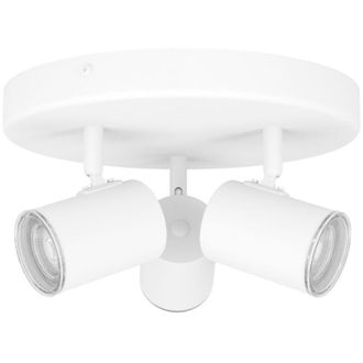 Eglo Spot mont&eacute; en surface Consuma 1 3 lumi&egrave;res rondes blanches - 901962