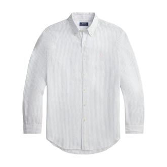 Polo Ralph Lauren Gestreiftes Oxford-Hemd - - Shirts - Herren - Wei&szlig; - 2XL