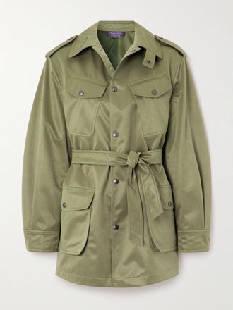 Ralph Lauren Collection Teresa Jacke Aus Shell - Gr&uuml;n