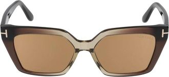 Tom Ford unisex, Accessoires, Brun, Taille: 53 MM Ft1030 Lunettes de soleil