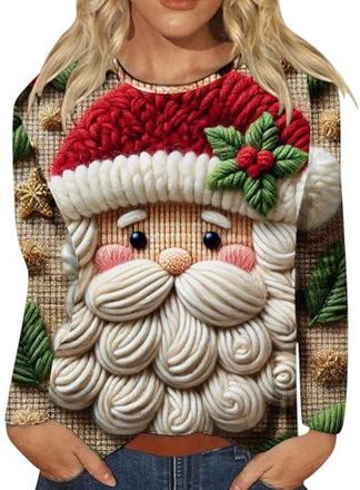 Generic Pull No&euml;l Femme Rigolo - Sweat Polaire Hiver Dr&ocirc;le et Moche pour Famille - Sweatshirt D&eacute;contract&eacute;