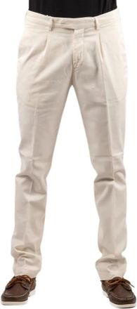 Hindustrie Homme, Pantalons, Beige, Taille: XS Pantalon Chino Slim Posillipo