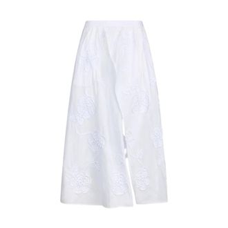 Liu Jo Femme, Jupes, Blanc, Taille: 38 FR Jupe Longue avec Broderie
