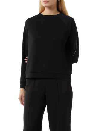 Comma Sweatshirt aus Jersey mit Schmuck-Detail