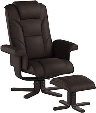 Julian Bowen Malmo Ruhesessel mit Hocker, Braun