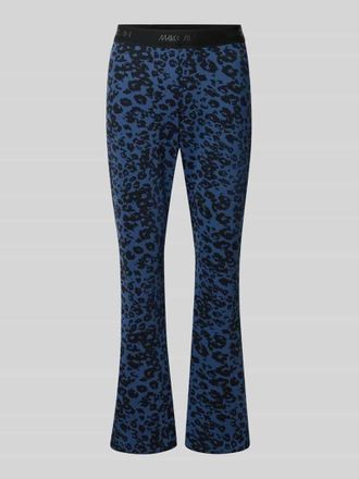 Marc Cain Flared Fit Leggings mit Allover-Animal-Print