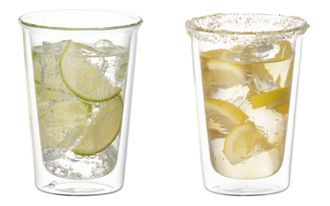 Kinto Set mit 2 doppelwandigen Cocktailgl&auml;sern - Kinto Cast - 290 ml (Japan Import)