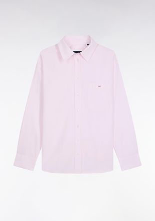 Eden Park Chemise En Popeline De Coton Rose Coupe Oversized